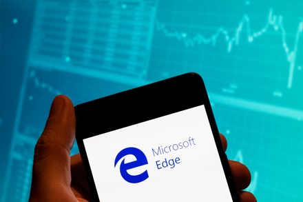 This Photo Illustration American Web Browser Editorial Stock Photo ...