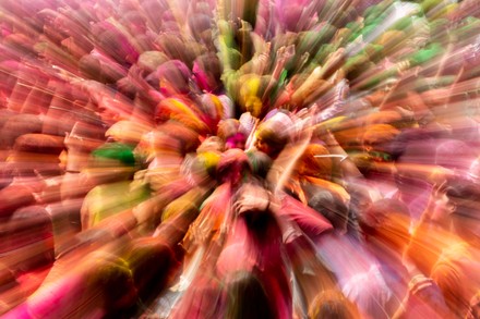 People Smeared Colors Sing They Play Editorial Stock Photo - Stock ...