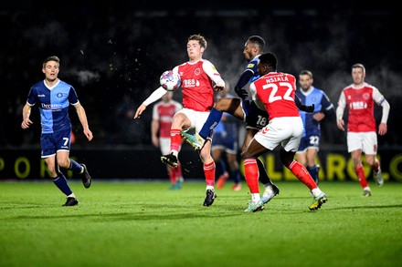 Goal Wycombe Wanderers Defender Chris Forino Editorial Stock Photo ...