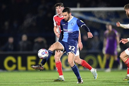 Goal Wycombe Wanderers Defender Chris Forino Editorial Stock Photo ...