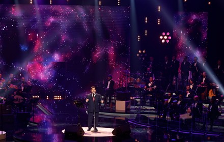 Egyptian Singer Hani Shaker Performs During Editorial Stock Photo ...