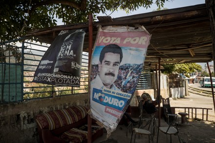 Propaganda Poster President Venezuela Nicolas Maduro Editorial Stock ...