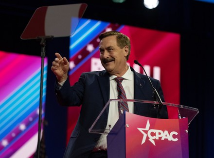 Mypillow Ceo Mike Lindell Speaks Cpac Editorial Stock Photo - Stock ...