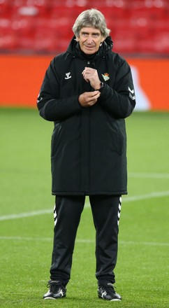 Real Betis Manager Manuel Pellegrini Attends Editorial Stock Photo ...