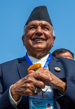 Nepali Congress Senior Leader Presidential Candidate Editorial Stock ...