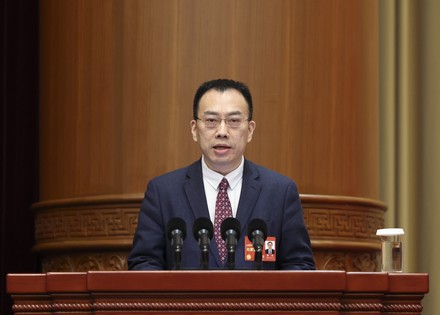 Gao Hongjun Member 14th National Committee Editorial Stock Photo ...