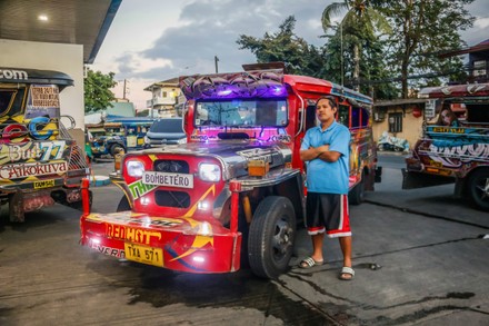 Mark Stands Next His Traditional Jeepney Editorial Stock Photo - Stock ...