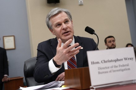 Fbi Director Christopher Wray Waits Testify Editorial Stock Photo ...