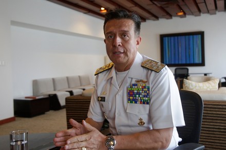 Commander Colombian Navy Admiral Francisco Cubides Editorial Stock ...