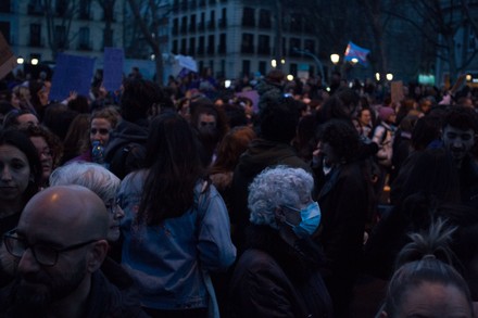 Woman Wear Mask During Protest Tens Editorial Stock Photo - Stock Image ...
