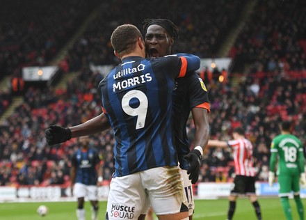Carlton Morris Luton Town Celebrates Elijah Editorial Stock Photo ...