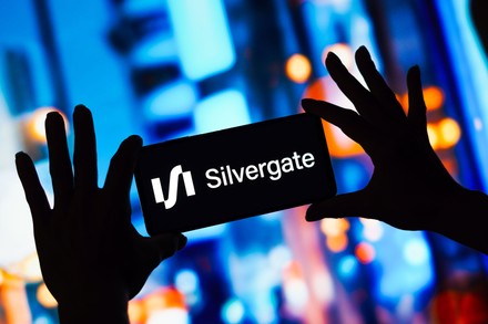 This Photo Illustration Silvergate Logo Seen Editorial Stock Photo ...