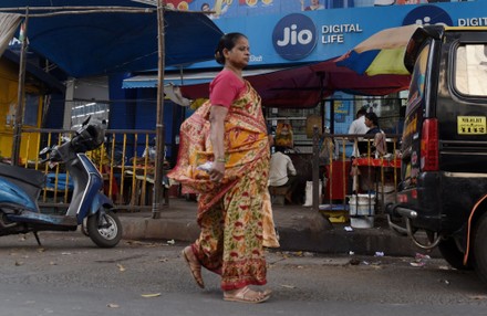 People Walk Past Jio Store Mumbai Editorial Stock Photo - Stock Image ...