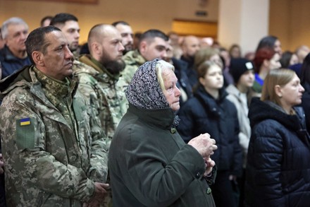 He Funeral Ceremony Hero Ukraine Commander Editorial Stock Photo ...