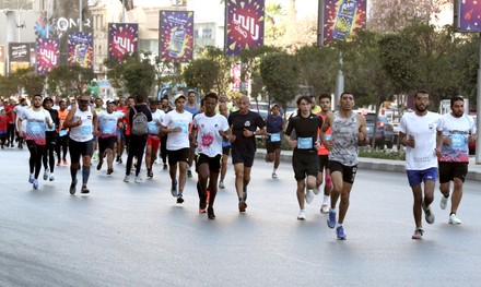 Runners Take Part Cairo Runners Half Editorial Stock Photo - Stock ...