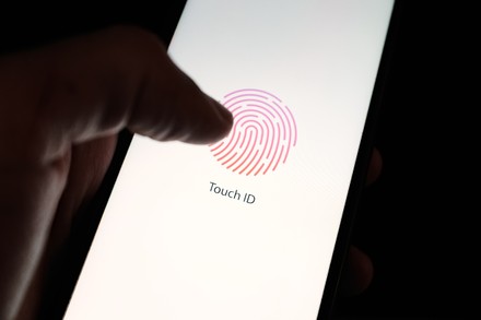 This Photo Illustration Touch Id Logo Editorial Stock Photo - Stock ...