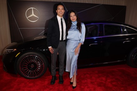 Alan Yang Christine Ko Admire Mercedesbenz Editorial Stock Photo ...