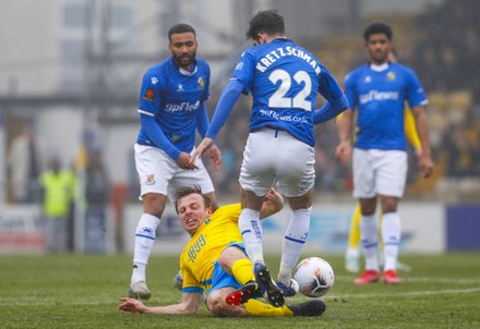 Tom Lapslie Torquay United Challenges Ball Editorial Stock Photo ...