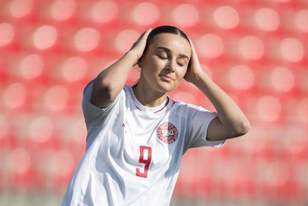 Signe Christensen Denmark Celebrates After Scoring Editorial Stock ...