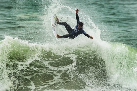 Italian Surfer Leonardo Fioravanti Action During Editorial Stock Photo ...