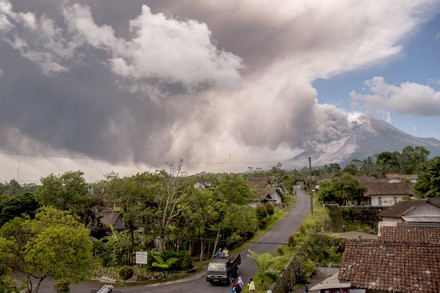Volcanic Materials Spewed Out Mount Merapi Editorial Stock Photo ...