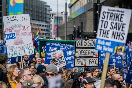Save Our Nhs Protest March Rally Editorial Stock Photo - Stock Image ...