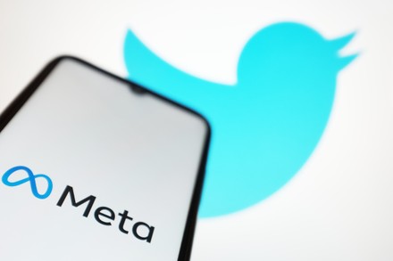 This Photo Illustration Meta Logo Seen Editorial Stock Photo - Stock ...
