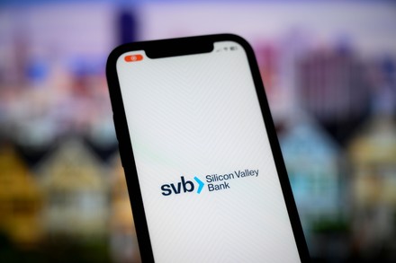Silicon Valley Bank Svb Logo Seen Editorial Stock Photo - Stock Image ...