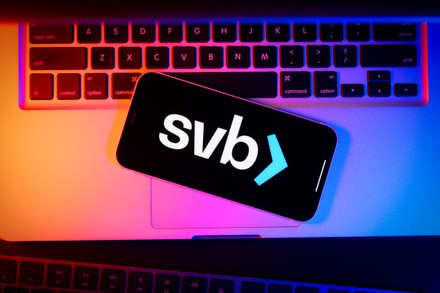 Silicon Valley Bank Svb Logo Seen Editorial Stock Photo - Stock Image ...