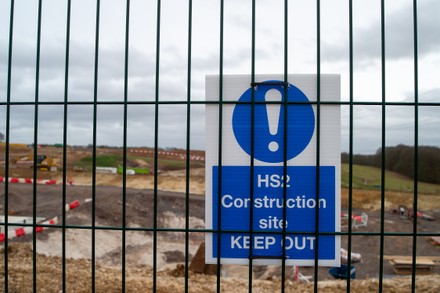 Hs2 Construction Site Sign Has Been Editorial Stock Photo - Stock Image ...