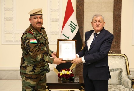 Iraqi President Abdul Latif Rashid Receives Editorial Stock Photo ...