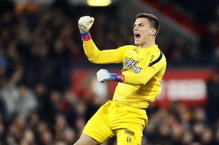Volendam Goalkeeper Filip Stankovic Reacts During Editorial Stock Photo ...