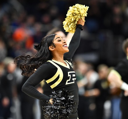 Purdue Boilermakers Cheerleader Cheering During Ncaa Editorial Stock ...