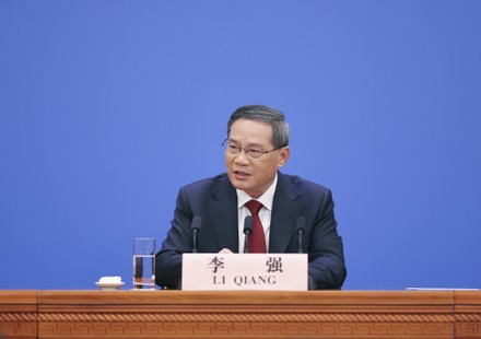 Chinese Premier Li Qiang Meets Press Editorial Stock Photo - Stock ...