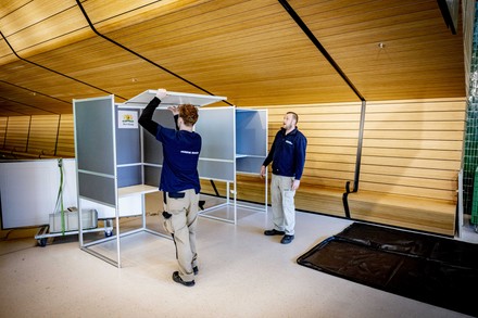People Build Voting Booths What Will Editorial Stock Photo - Stock ...