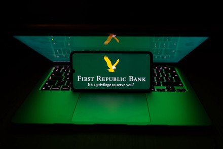 First Republic Bank Logo Displayed On Editorial Stock Photo - Stock ...