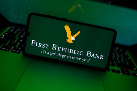 First Republic Bank Logo Displayed On Editorial Stock Photo - Stock ...