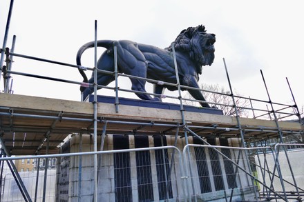 Maiwand Lion Forbury Gardens Maiwand Lion Editorial Stock Photo - Stock ...