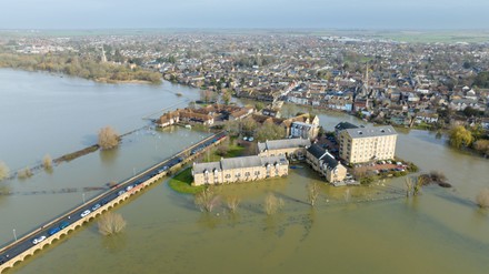 Flooding Around St Ives Cambridgeshire On Editorial Stock Photo - Stock ...