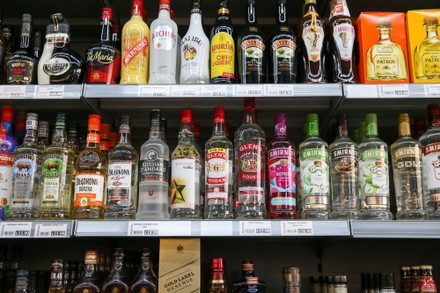 Display Alcohol Offlicence North London Chancellor Editorial Stock ...