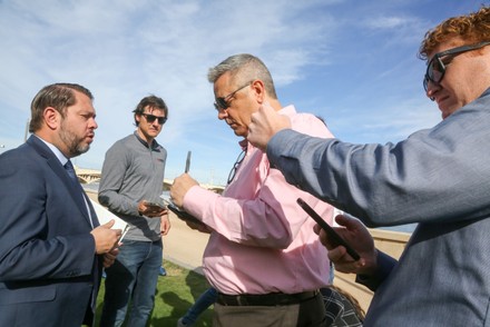 Arizona Senate Candidate Ruben Gallego Takes Editorial Stock Photo ...