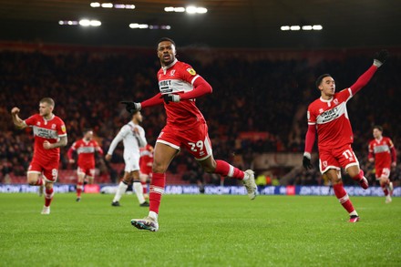 Chuba Akpom Celebrates Scoring Boros First Editorial Stock Photo ...