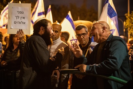 Orthodox Man Protestor Argue During Protest Editorial Stock Photo ...