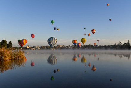 Hotair Balloons Seen During 5day Balloons Editorial Stock Photo - Stock ...