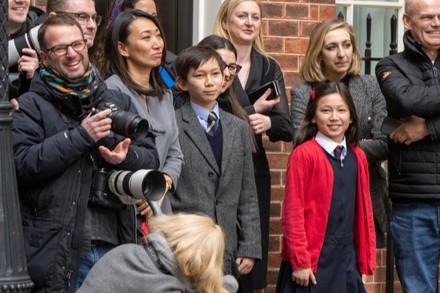 Jeremy Hunts Wife Lucia Guo Their Editorial Stock Photo - Stock Image ...