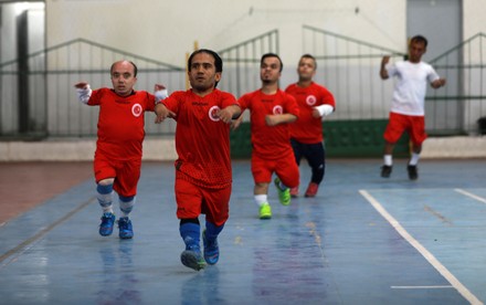 Palestinian Dwarf Training Football Gaza City Editorial Stock Photo ...