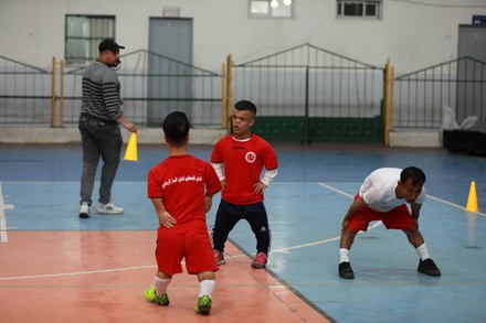 Palestinian Dwarf Training Football Gaza City Editorial Stock Photo ...
