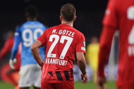 Mario Gotze Eintracht Frankfurt During Uefa Editorial Stock Photo ...