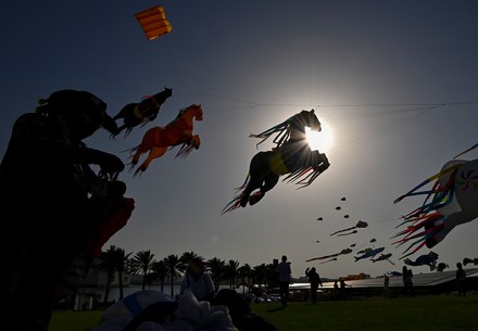 Participants Fly Kite On Inaugural Day Editorial Stock Photo - Stock ...