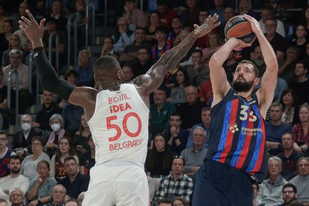 Barcelonas Power Forward Nikola Mirotic R Editorial Stock Photo - Stock ...